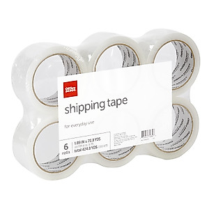 Office Depot® Brand Shipping Packing Tape, 1.89" x 70.8 Yd, Clear, Pack of 6 Rolls