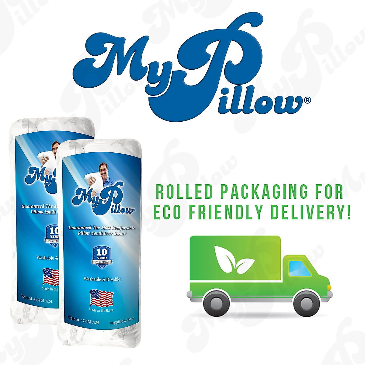 MyPillow Bedding Bed Pillows for Sleeping Queen Size, Set of 2, Gusseted Pillow for Back, Stomach or Side Sleepers - My Pillow Premium Pillow [Queen, Firm]