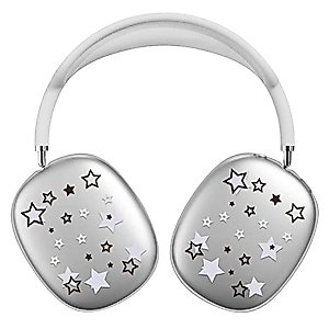 AIIEKZ Case Cover for AirPods Max, Painted Soft TPU Anti-Scratch Protective Ear Cups Case for Apple Airpods Max Headphones (Stars)