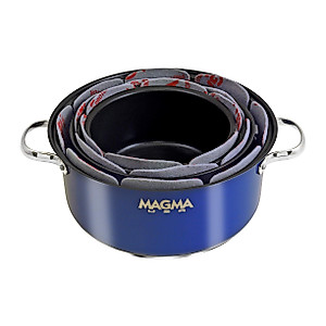 MAGMA Products, A10-368 No-Skid 3-Piece Pot Protectors Set, Grey