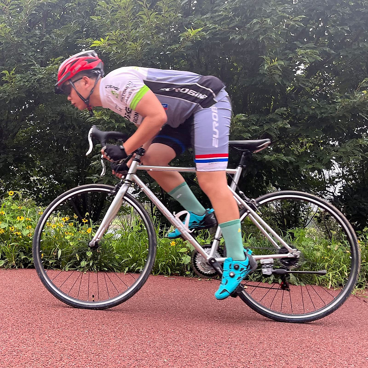 EUROBIKE OBK XC560 Road Bike 700C Wheels 54cm Frame for Men 21 Speed City Commuter Bicycle Complete Racing Bikes (Silver)