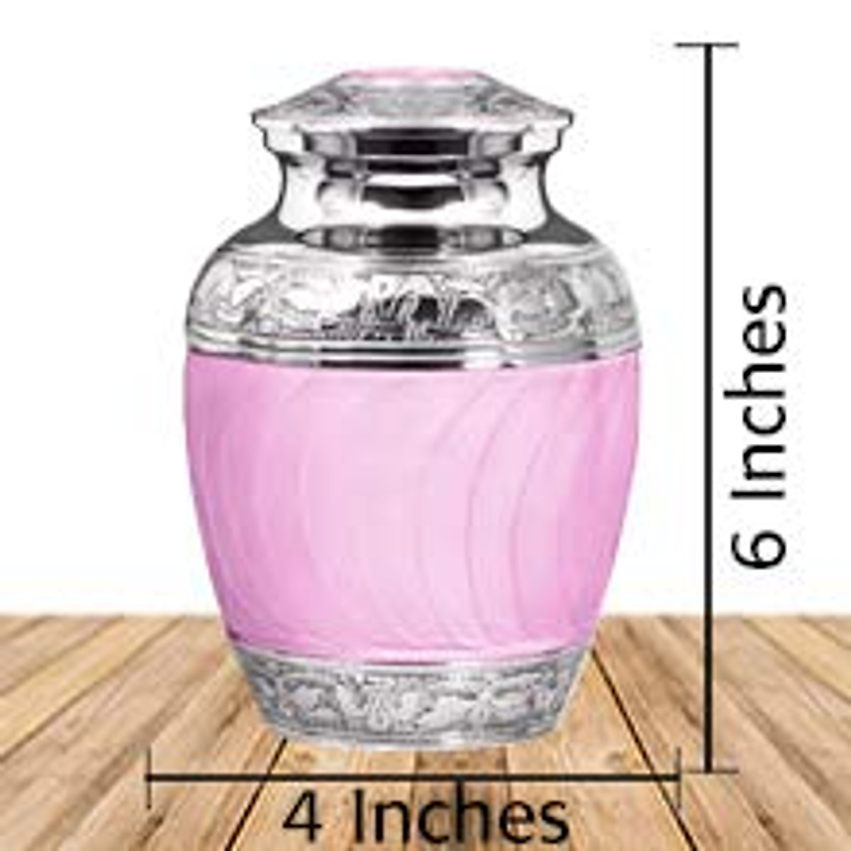 Trupoint Memorials Cremation Urns for Human Ashes - Decorative Urns, Urns for Human Ashes Female & Male, Urns for Ashes Adult Female, Funeral Urns - Light Pink, Medium
