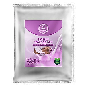 Flavfar Taro Milk Tea 2.2 Lb (1 Count), Powdered Instant Milk Tea Drink Mix, Serve Hot or Cold.- Less Sugar