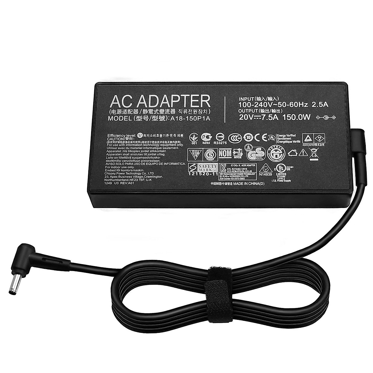JUYOON 20V 7.5A Charger for Asus Vivobook Pro 15 16 16X k6602vv m6500xv m7600re m7600qe n7600pc k6502vu k6500zh k6602vu Creator Q540VJ Q530VJ ac Adapter A18-150P1A ADP-150CH B
