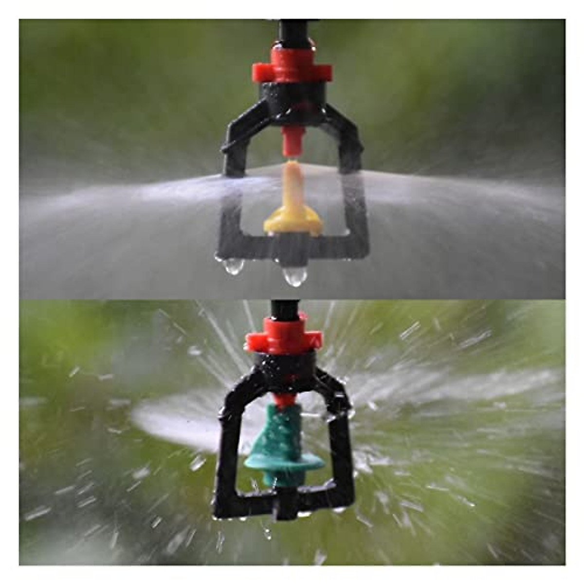 Aveanit 5 Pack 360 Rotary Sprinkler Nozzle Garden Drip Sprayer Hanging Humidifier Sprayer (Color : C, Quantity : 1)