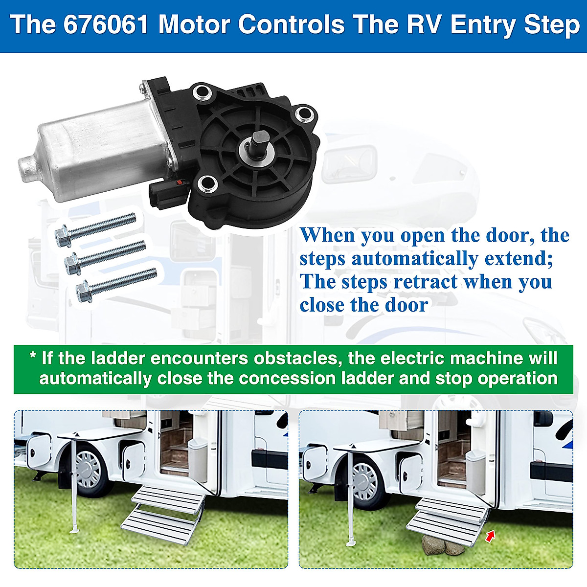 676061 Motor Replacement kit Compatible with Kwikee Part Number 1101428