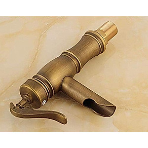 Kitchen Taps Taps Basin Faucets Waterfall Bathroom Faucet Single Handle Basin Mixer Tap Bath Antique Faucet Brass Sink Water