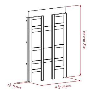 Winsome Wood Terry Shelving, Walnut, 3