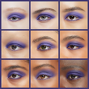 ISMINE Single Eyeshadow Powder Palette, Matte Purple, High Pigment, Longwear Single Eye Makeup for Day & Night