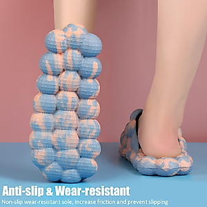 Bubble Slides for Women/Men, Massage Bubble Slippers, Funny Bubble Shoes, Unisex Breathable Beach Sandals, Non-slip Spa Slippers, Home Bedroom Shower Trendy Ball Slippers, Soft Pillow Stress Relief