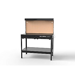 Olympia Tools Multipurpose Workbench with Light, 87-883-917 , Black