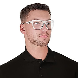 Oakley Men's Ox8028 Nxtlvl Square Prescription Eyewear Frames, Polished Clear/Demo Lens, 58 mm