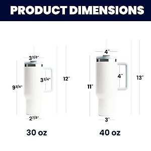 RTIC 40 oz Road Trip Tumbler Double-Walled Insulated Stainless Steel Portable Travel Coffee Mug Cup with Lid, Handle and Straw, Ceramic-Lined, Salmon