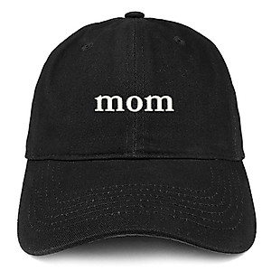 Trendy Apparel Shop Mom and Dad Soft Cotton Couple 2 Pc Cap Set - BLACK - BLACK