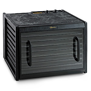 Excalibur 3926TCDB Electric Food Dehydrator Machine with Clear Door, 26-Hour Timer, Automatic Shut Off and Temperature Control, 600 W, 9 Trays, Black