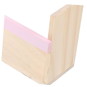 OSOLADY Wall-Mounted Floating Shelf Pink Wood Floating Shelves for Wall Decor Wall Holder Storage Holder