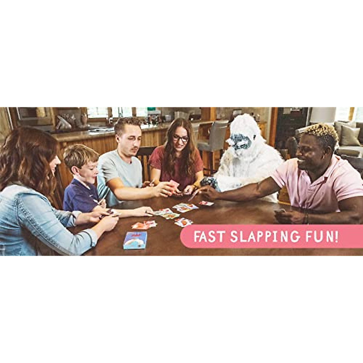 Gatwick Games Yeti Slap - Hilarious, Addictive & Competitive Card Game with Yetis, Best Card Games for Families, Adults, Teens, and Kids, Great Stocking Stuffers and Couples Games, 2-6 Players