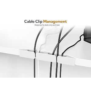 Claiks Triple Motor L Shaped Standing Desk, 63 x 55 inch Corner Stand Up Desk, Adjustable Height Desk with Splice Board, White Frame/White Top