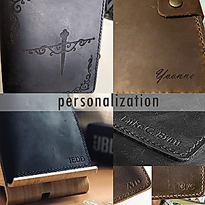 Personalized Leather Case for Kindle Scribe 10.2", Built-in stand Kindle Scribe Cover with Premium Pen Holder, Amazon Ereader Cover 607-SC