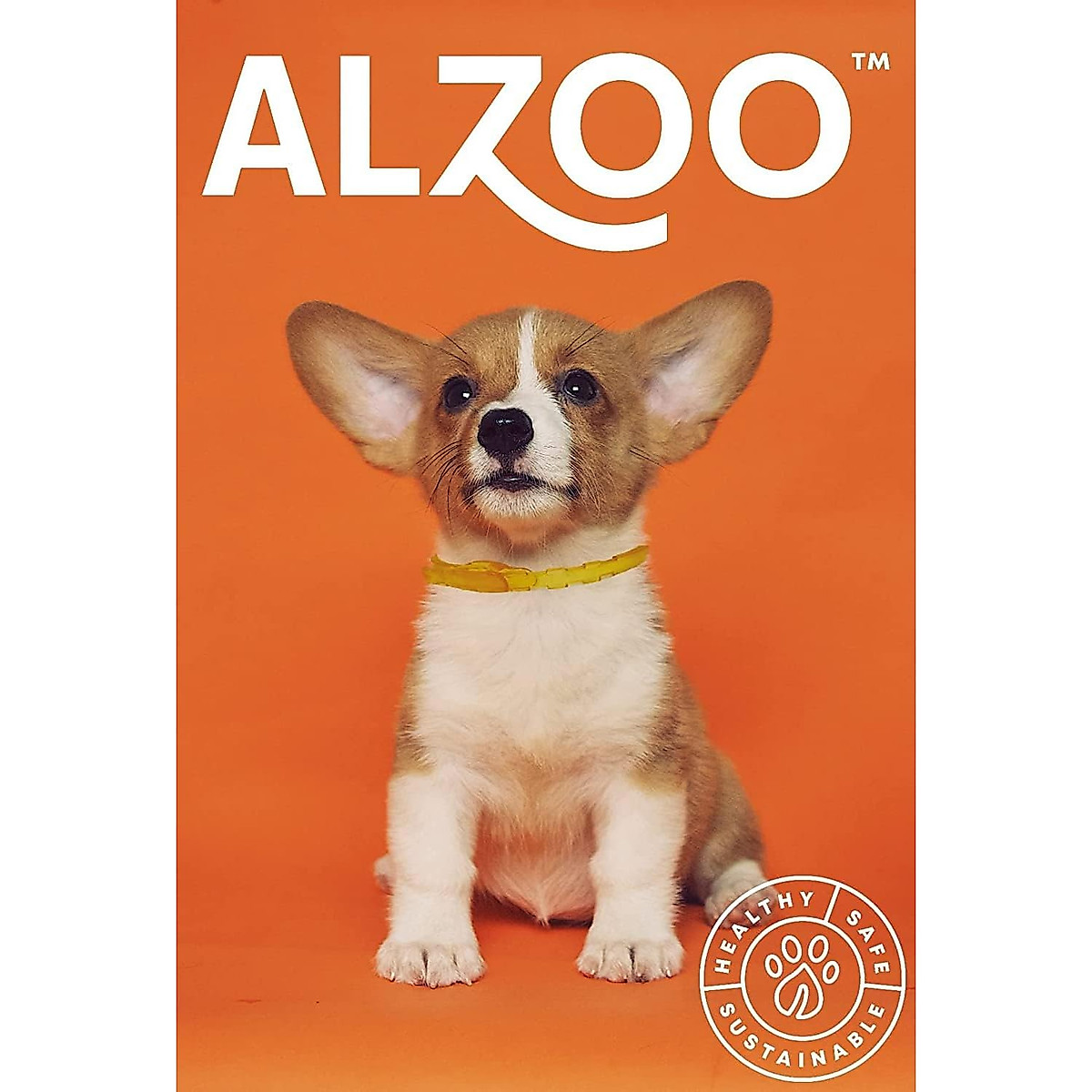 ALZOO Flea & Tick Dog Collar, Helps Repel Fleas, Ticks & Mosquitoes, 100% Plant-Based Active Ingredients, Phthalates and PVC Free, Up to 4 Months Protection, Medium-Sized Dogs: 16-40 lbs, Pack of 2