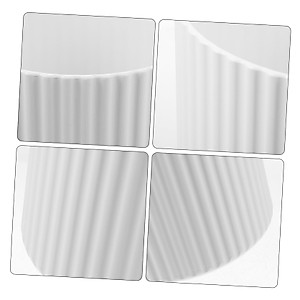 Didiseaon Kitchen Trash Can Bins Garbage Cans for Kitchen Mini Trash Can Bedroom Trash Can Kitchen Table Garbage Container Waste Bin Plastic Small Trash Can Household Simple White