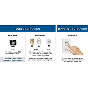 Progress Lighting P500041-031 Briarwood Pendants, Ceruse Black 9.00x10.00x10.00