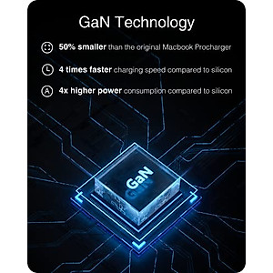 Nekteck Gan II 65W USB C Charger with 6.6ft Long Cable PD 3.0(PPS)[USB-IF Certified] Foldable Fast USB C Wall Charger Compatible with MacBook Air/Pro, Ipad Air/pro, iPhone Series, S21/S20 and More