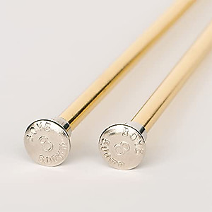 Boye Anodized Aluminum Straight Knitting Needle Set, US Sizes 8, 9, 10, Multicolor