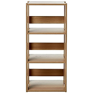 IRIS OHYAMA USA 3 Tier Open Bookshelf Bookcase for Small Spaces, Farmhouse Bedroom, Office, Living Room, Indoor Shelf for Home Décor, Books, Plants and More, 16 inch, MED, Natural
