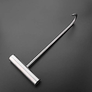 Hemoton Meat Hooks Stainless Steel T Hooks T-Handle Meat Boning Hook for Kitchen Butcher Shop Restaurant BBQ Tool Butcher Shop Tool Kit (28cm)
