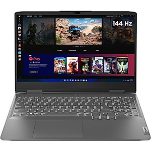Lenovo LOQ Gaming Laptop 15.6" 144 Hz FHD IPS (8-Core AMD Ryzen 7 7840HS, GeForce RTX 4050 6GB, 8GB DDR5, 512GB PCIe SSD, Backlit KYB, WiFi 6, Bluetooth 5.2, Webcam, Win 10 Pro) with Dockztorm Hub