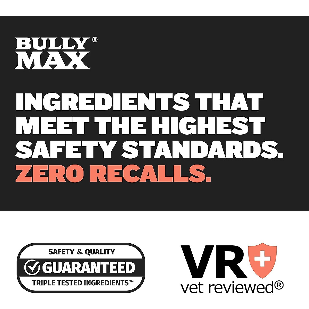 Bully Max 2-in-1 Puppy Vitamins - 30 Chewable Tablets for Development and Growth of Puppies - Dog Vitamin Tablet Supplements for Small Dogs, Large Breed Pups and Growing Dogs - 3 Bottles