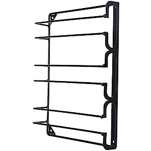 Household Wine Glass Rack, Wine Cabinet Goblet Rack, Wine Glass Rack, Wine Rack Hanging Rack (Color : Black, Size : 3 Rows)