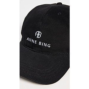ANINE BING Women's Jeremy Baseball Cap, Black, One Size