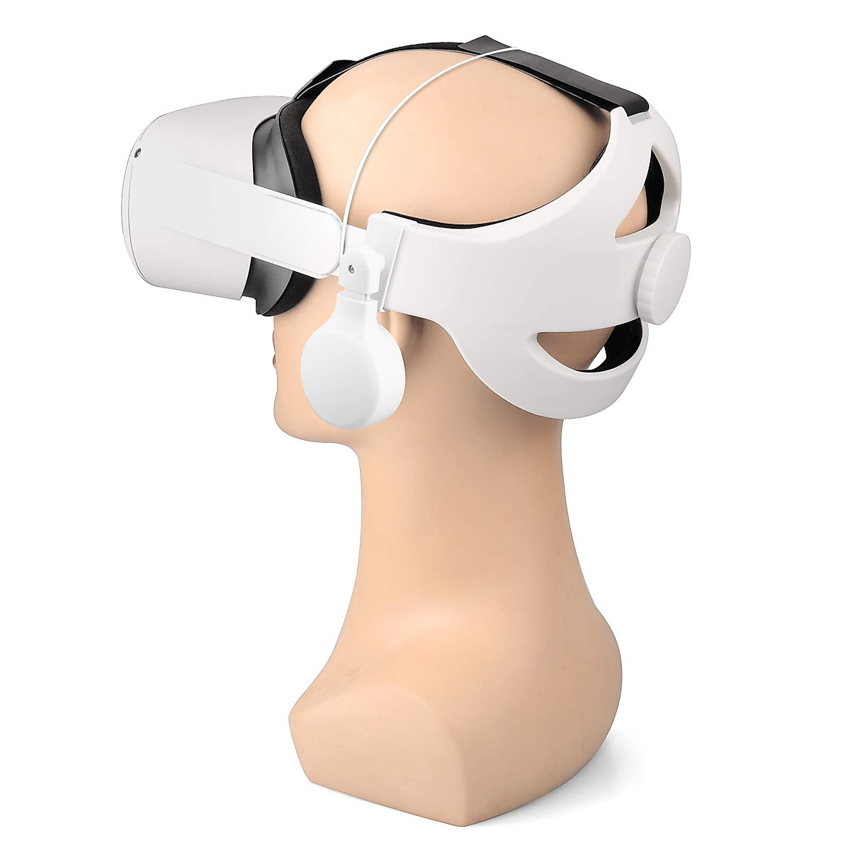 Eylgo Adjustable Head Elite Strap with Headphones for Oculus Quest 2 VR, Rotate 360 ​​Degrees Enhancing Sound Game Audio Headset Oculus Quest 2 Strap Replacement