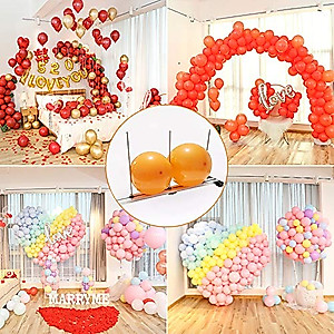 MOCOHANA Foldable Balloon Sizer Adjustable Metal Ruler Balloon Measurement Tool for Balloon Arch Kit Balloon Rings Balloon Tower Decoration