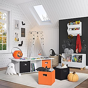 RiverRidge Kids 6 Cubby Storage Activity Table, White