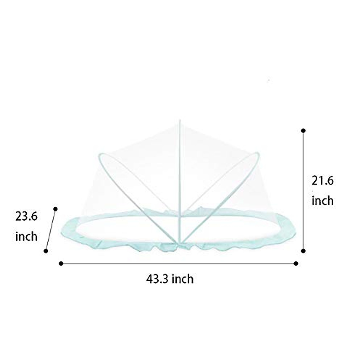 Baby Mosquito Net Tent, Pop Up Portable Mosquito Net,Insect Bottomless Mosquito Net for Baby for 0-24 Month Sun Shelter