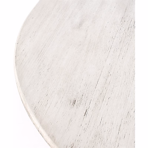 Kosas Home Gerald 63" Oval Solid Pine Wood Dining Table in Sunbleached Ivory