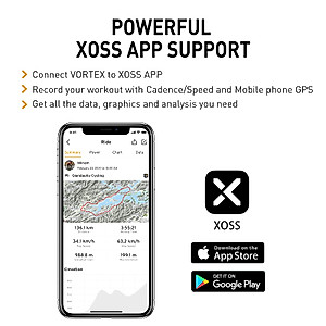 XOSS Vortex Cadence and Speed Sensor Wireless IPX7 Waterproof - 300 Hours Dual Modes Bike Sensor ANT+/Bluetooth 4.0 Compatible for Cycling Computer - 2 Pack