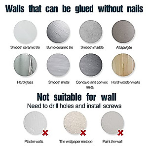 Hair Dryer Holder Wall Mount Magnet Bracket Stand Holder Storage Rack Organizer Compatible for Dyson Supersonic Hair Blow Dryer, Power Plug, Diffuser and Nozzle,Aluminum