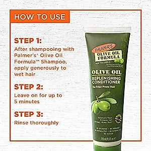 Palmer's Olive Oil Formula Replenishing Conditioner for Frizz Prone Hair, 8.5 oz. (Pack of 2)