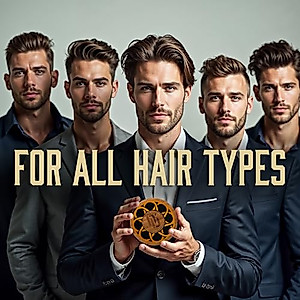 Da'Dude Hair Wax for Men - Ultra Strong Hold, Matte Finish, Non-Greasy Hair Styling, 100ml Eco-Friendly Wooden Tub