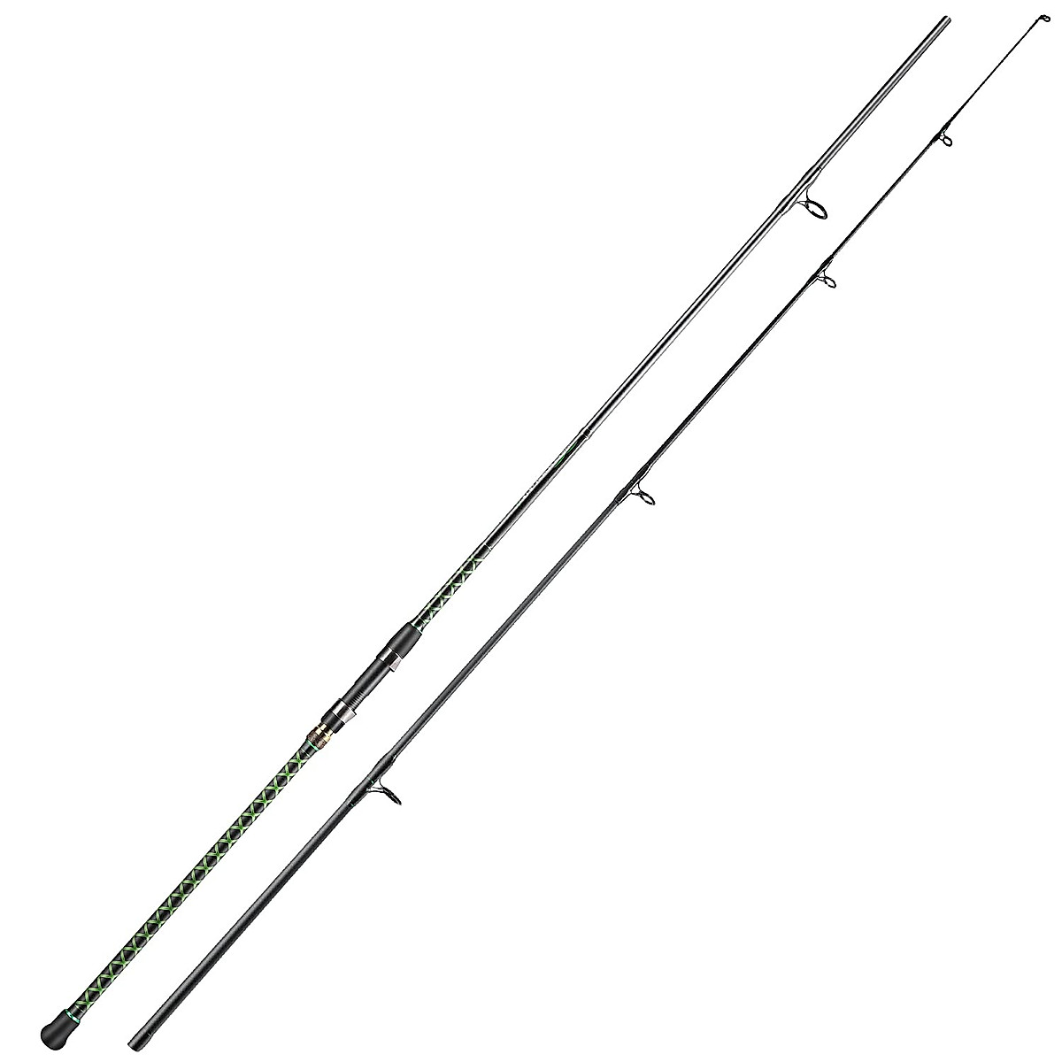 Sougayilang Surf Spinning Fishing Rod Carbon Travel Surf Rod 2 Piece Spinning Fishing Rod for Beach Saltwater Surf Rod 12ft(9'/10'/11'/12'