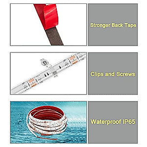 Dobertry Rv Underglow Led Light Kit, Underbody Accent Lighting for Camper Motorhome Travel Trailer Concession Stands Food Trucks, Rv Led Light Strip, Rv Awning Lighs, 5m(16.4ft), Dc 12v, Blue