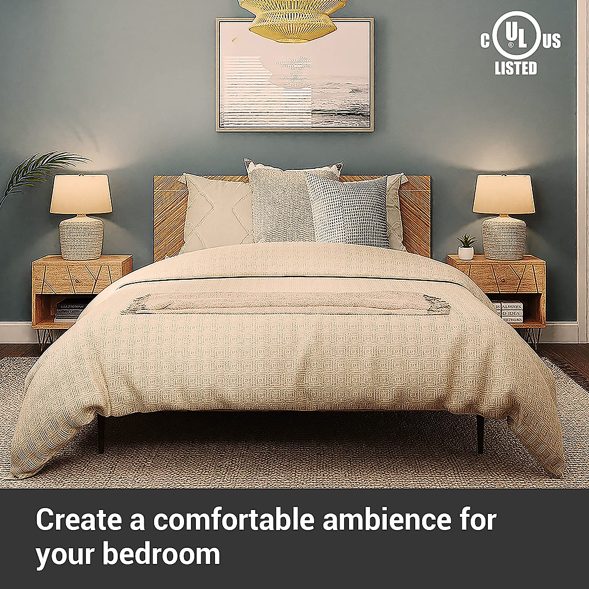 DEWENWILS 4-Pack A19 LED Light Bulb, 1500LM, 3000K Soft Warm Light Bulb, Energy Saving 14W(100W Equivalent) LED Bulb, E26 Medium Screw Base, Non Dimmable, UL Listed