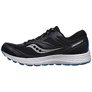 Saucony Men's Versafoam Cohesion 12 Road Running Shoe black/blue, 12 M US