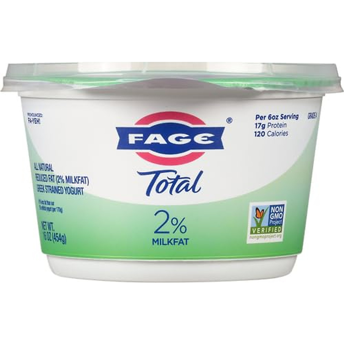 FAGE Total Greek Yogurt, 2% Reduced Fat, Plain, 16 oz