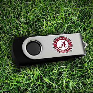 1GB Custom USB Flash Drives Personalized with Your Logo - for Promotional Use - Swivel - Black Body/Silver Clip - 20 Pack