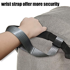 Stroller Hooks, Stroller Accessories Organizer Clip for Diaper Bags, 360-Degree Rotating Mommy Hook Holder for Stroller Bag, Shopping Cart, Grocery Bag with Stroller Wrist Strap Handle, Pack of 6